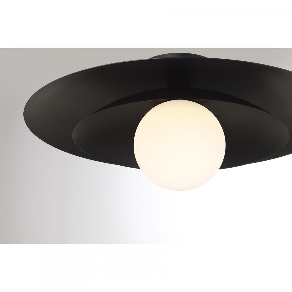 Sherrer 1-Light Ceiling Light in Matte Black : 6-5564-1-89 : Matte ...